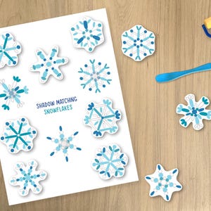 Snowflake Playdough Mats for Kids,winter Fine Motor Activity ...