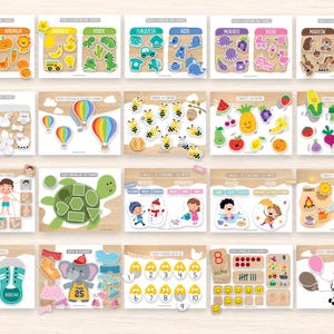 Spanish Busy Book Printable,toddler Learning Binder,homeschool ...