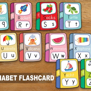 Alphabet Flashcard and Shadow Matching Game, Learning Alphabet ...