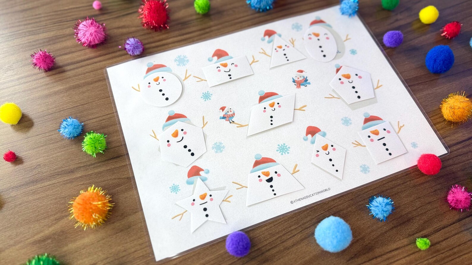 Snowman Shapes Printable, Christmas Shape Activities for Kids ...