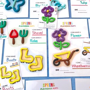 Spring Playdough Mats, Printable Play Dough Activity for Kids ...