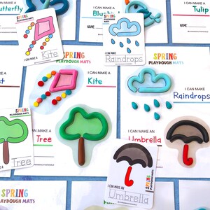 Spring Playdough Mats, Printable Play Dough Activity for Kids ...