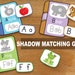 Alphabet Flashcard and Shadow Matching Game, Learning Alphabet ...