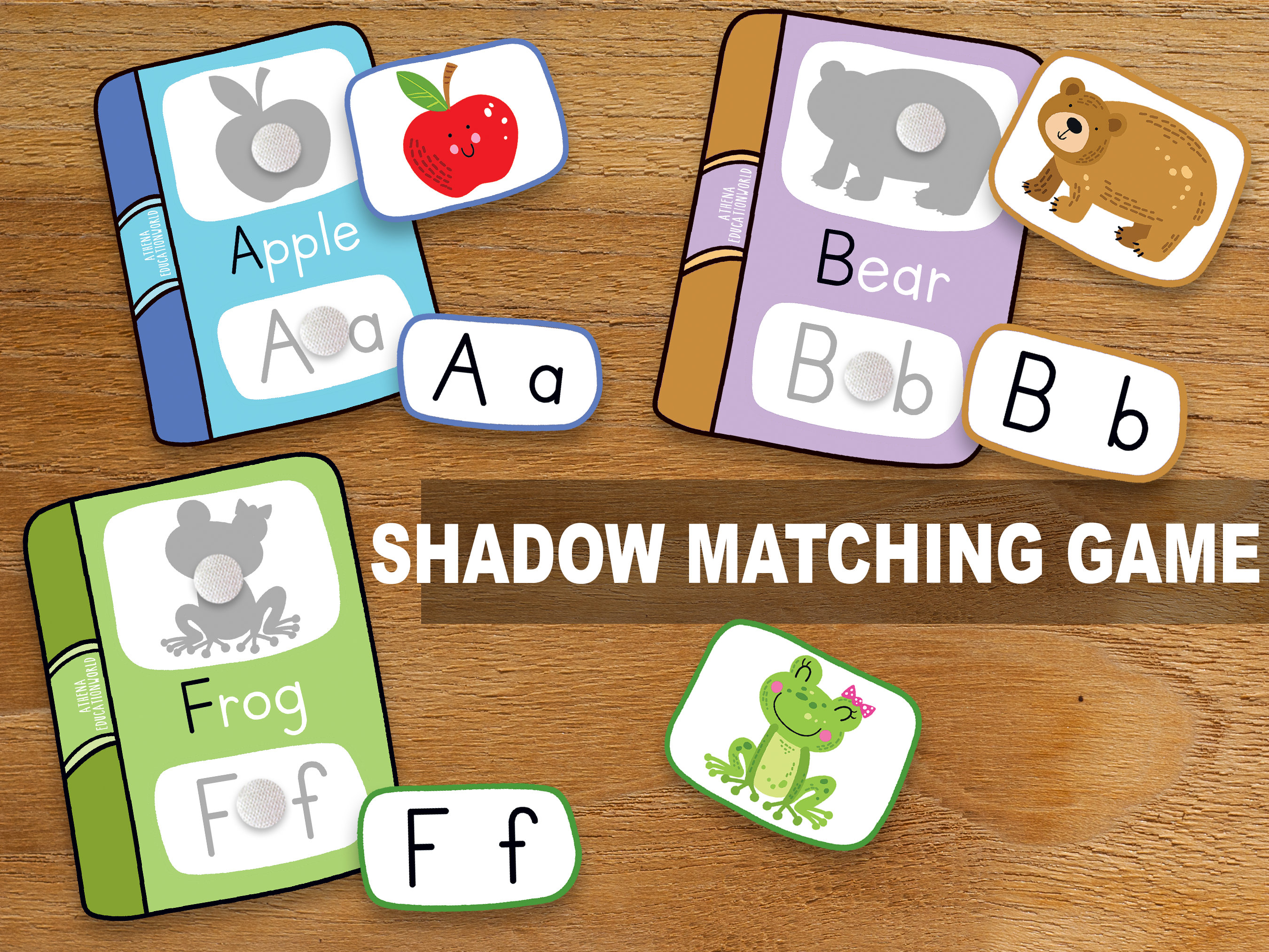 Alphabet Flashcard and Shadow Matching Game, Learning Alphabet ...