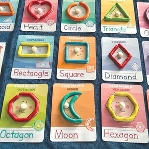 Shapes Playdough Mats, Toddler Preschool Kindergarten Play Dough Mat ...