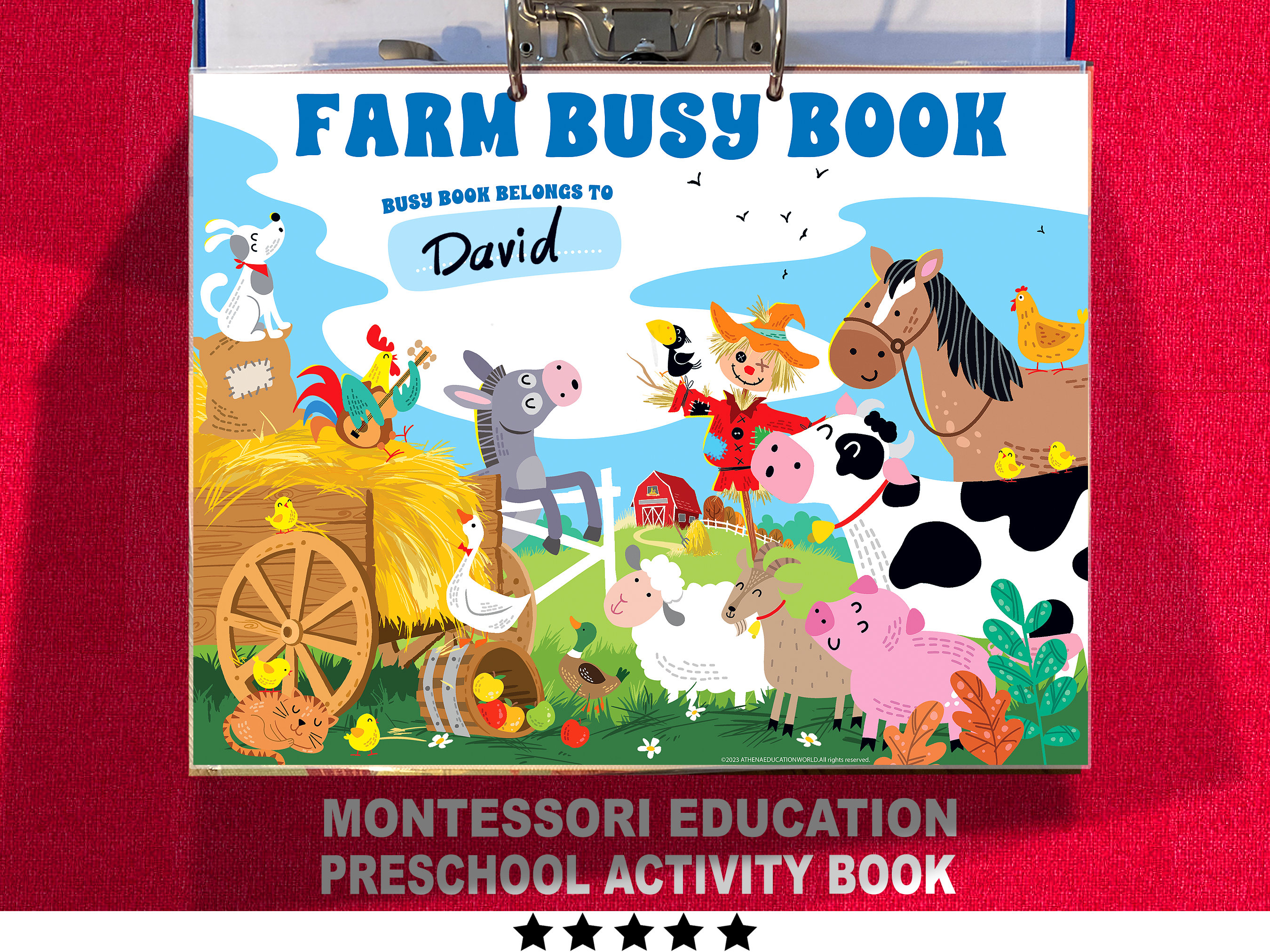 Farm Busy Book Printable, Kids Farm Educational Activity Book,toddler ...