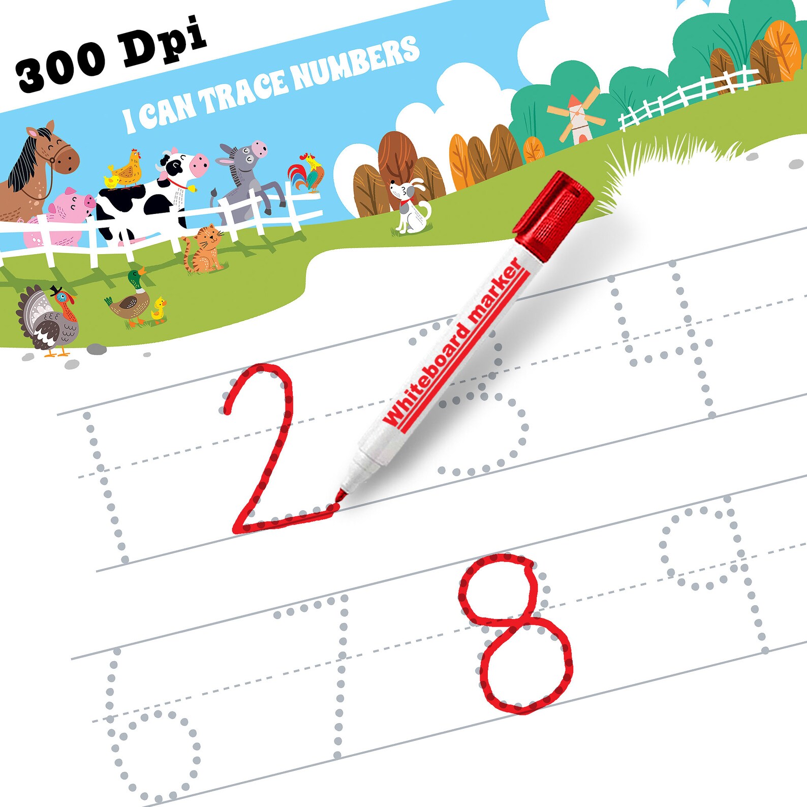 Pre Handwriting Line Tracing Worksheets,preschool Printable Bundle ...