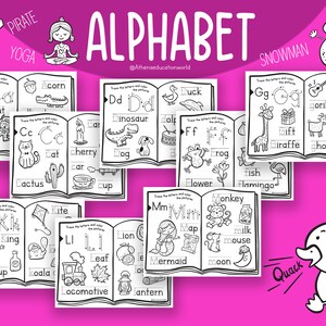 Preschool Pre-k + Kindergarten Alphabet Bundle, +300 Pages Printable ...