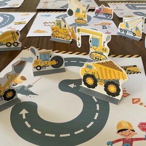 Construction Counting Busy Book, Number Tracing Activity, Printable 3D ...