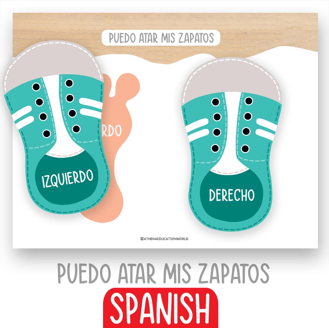 Spanish Shoelaces Worksheet, Toddler Activity, Homeschool Printables ...
