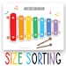Montessori Size Sorting Worksheet, Toddler Activity, Homeschool ...