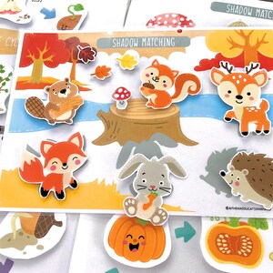 Fall Busy Book Printable, Autumn Learning Binder for Toddlers ...