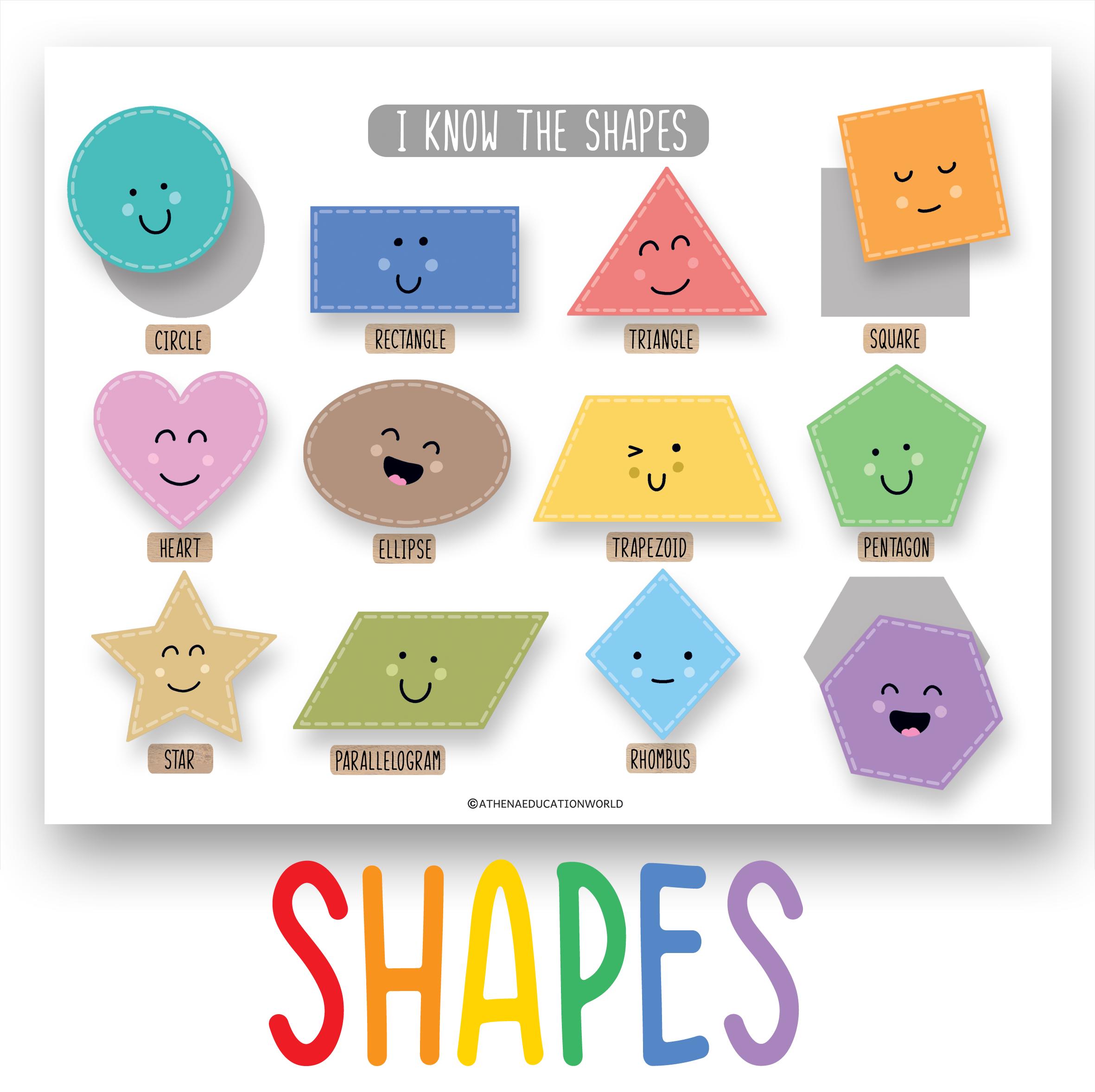 Cute Shapes Matching Activity, Shapes Printables, Learning Shapes ...