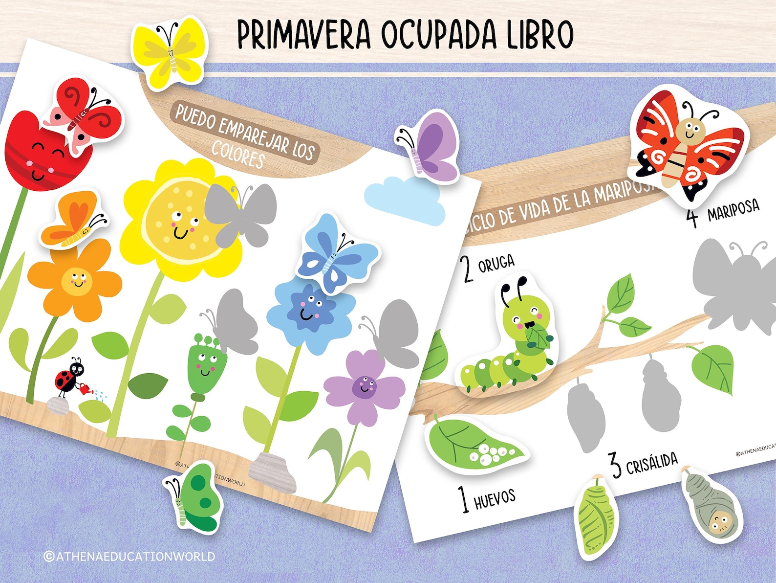 Spanish Spring Busy Book for Toddler,printable Preschool Learning ...