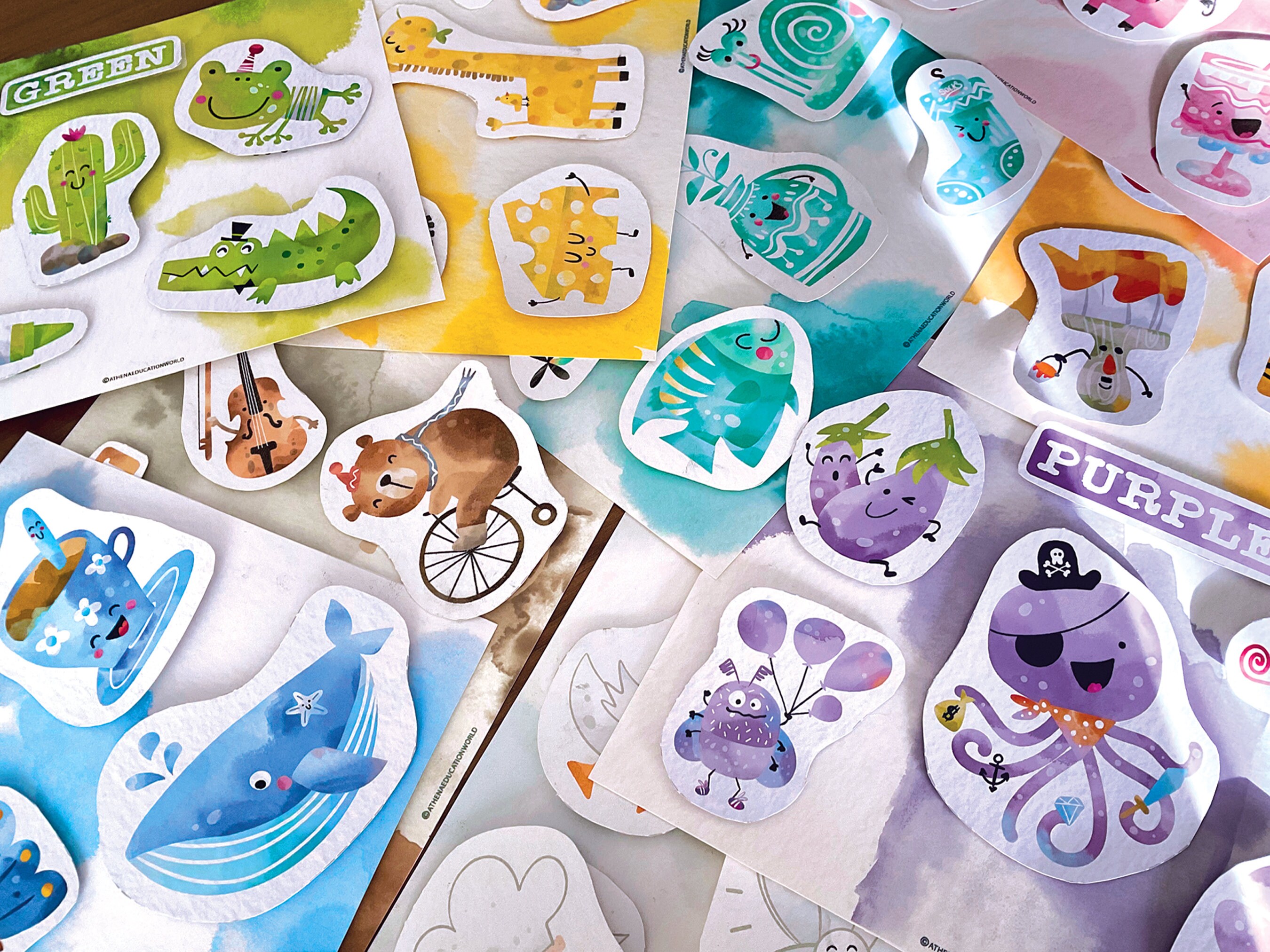 Watercolor Color Matching Worksheets, Sorting Colors,color Sorting ...