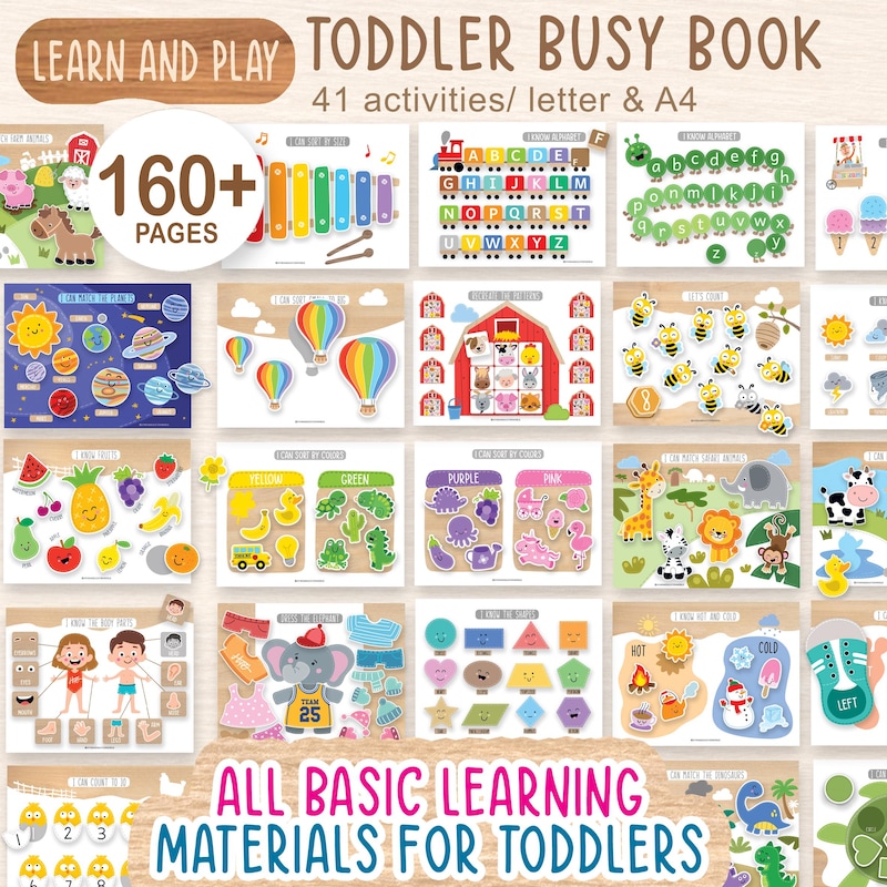 Busy Book Digital Prints - Etsy