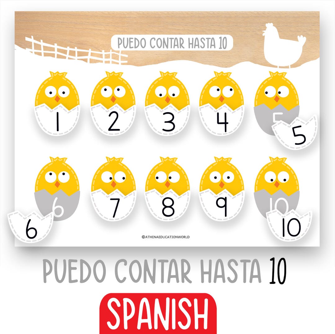 Spanish Counting Worksheet, Numbers Activity, Homeschool Math Practice ...