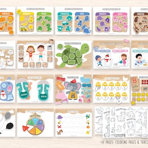 Spanish Busy Book Printable,toddler Learning Binder,homeschool ...