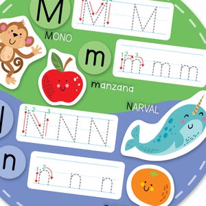 Spanish Alphabet Busy Book,abc Quiet Book,toddler Learning Binder ...