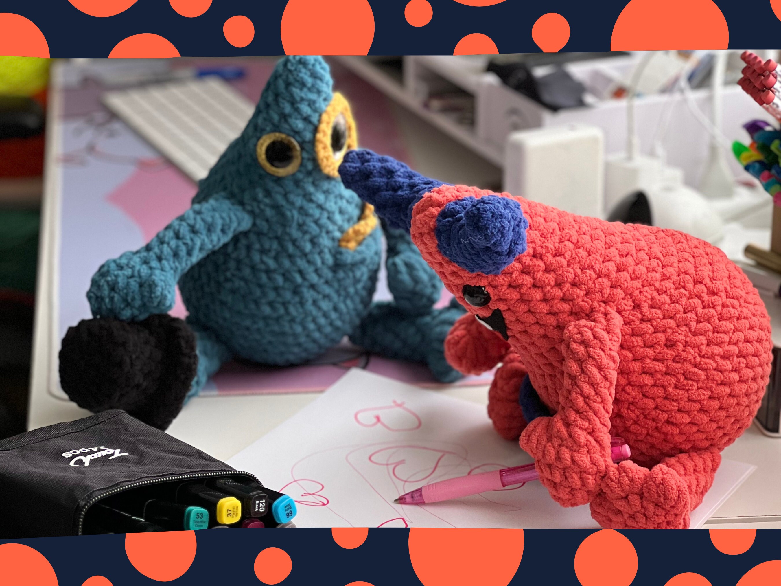 Cute Monsters PDF Crochet Pattern // Smart Monster, Stella's Monsters ...