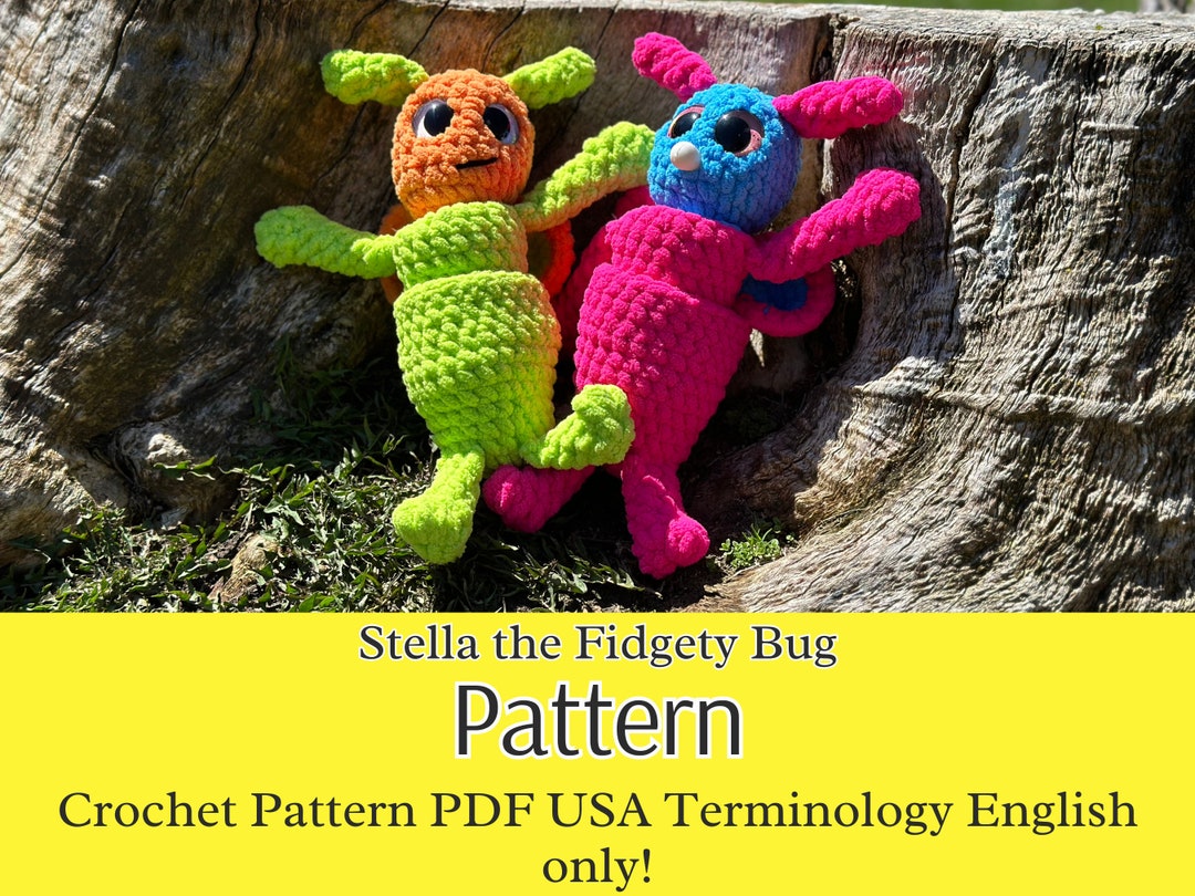 Cute Ultimate Multi Fidget Bug Crochet PDF Pattern // Pop It Fidget Toy ...