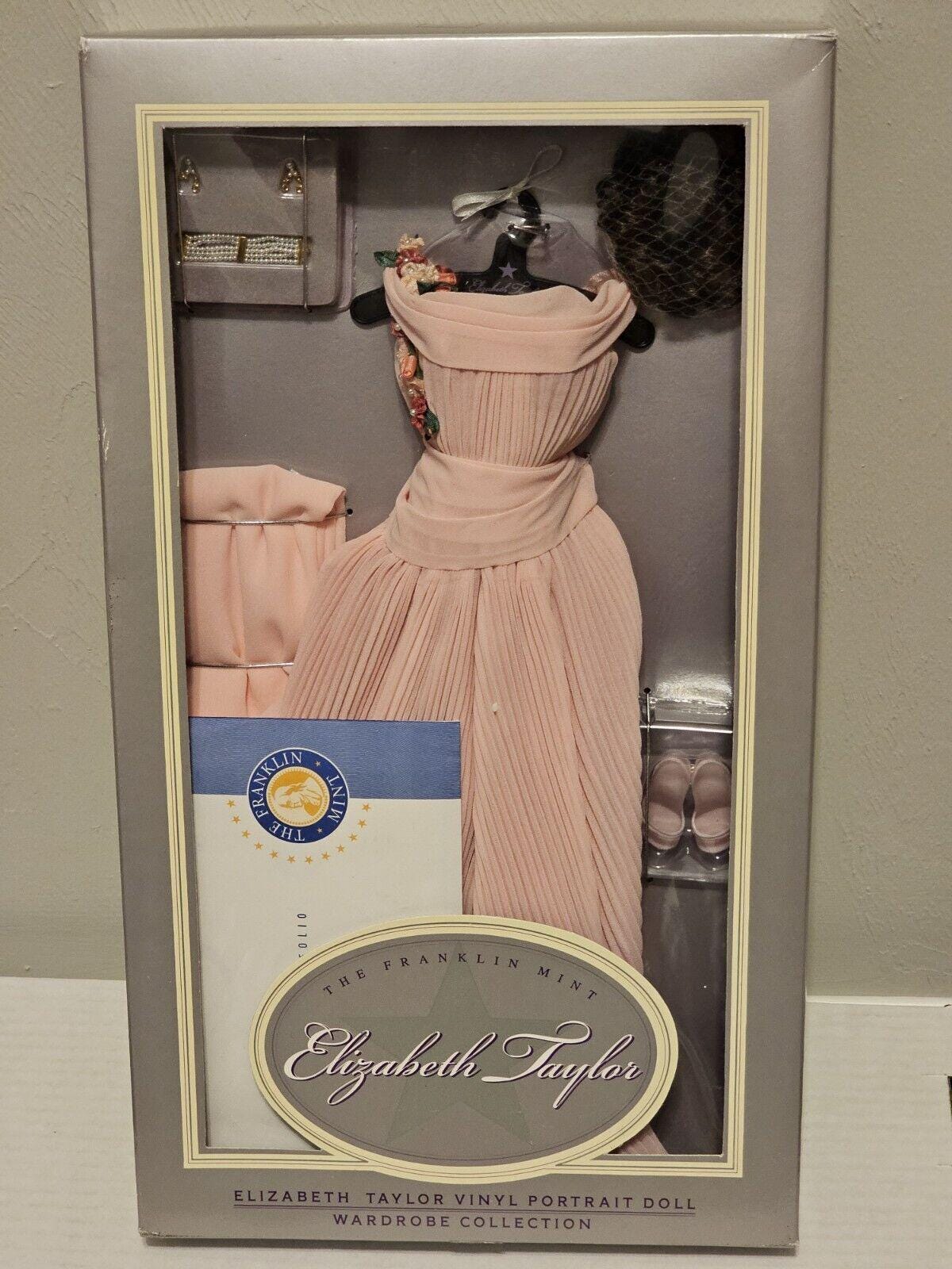Franklin Mint Elizabeth Taylor Vinyl Doll the Giant Ensemble With the ...
