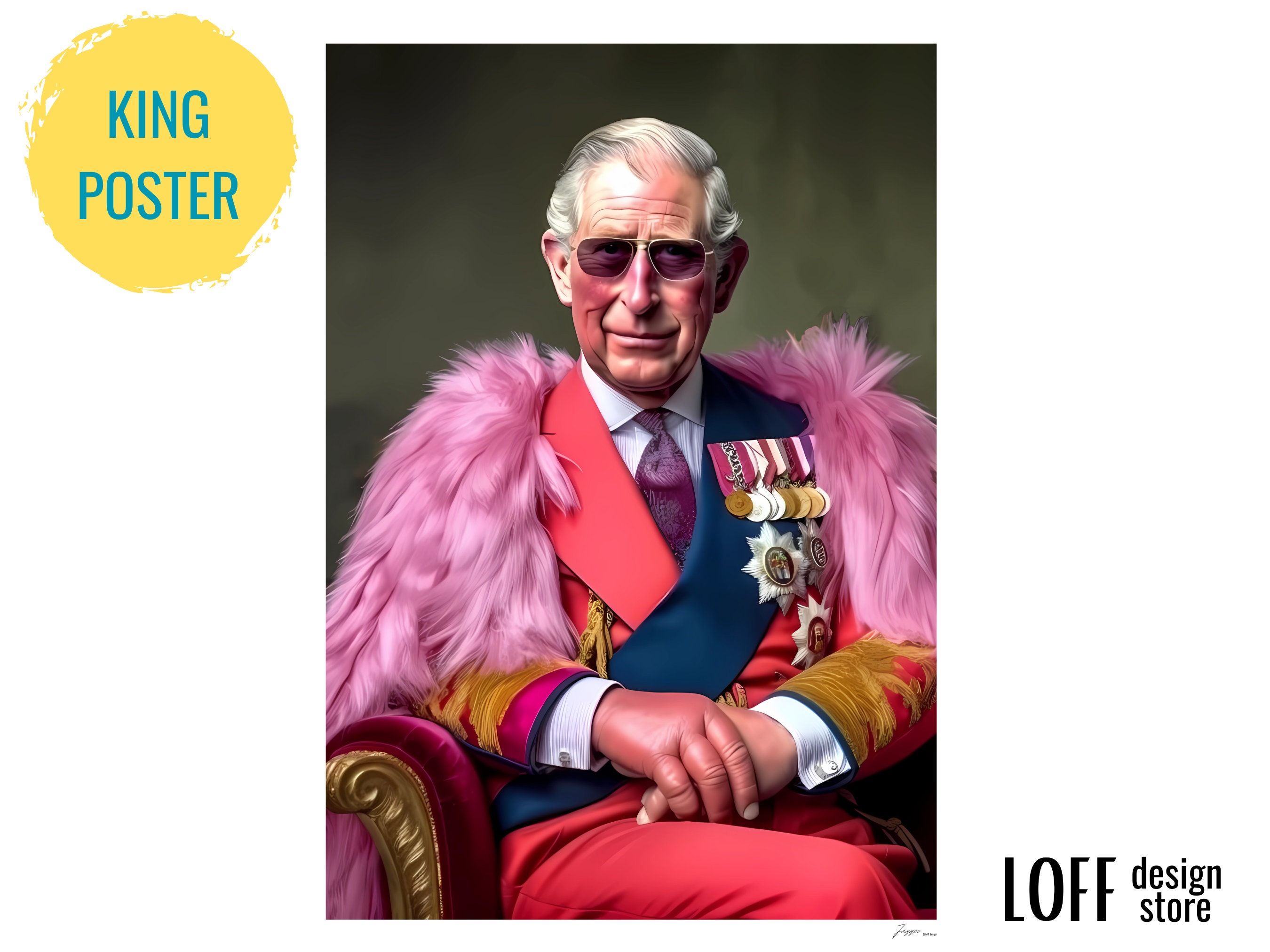 Poster cm King Charles Iii's ,summer Style, Coronation Art Print ...