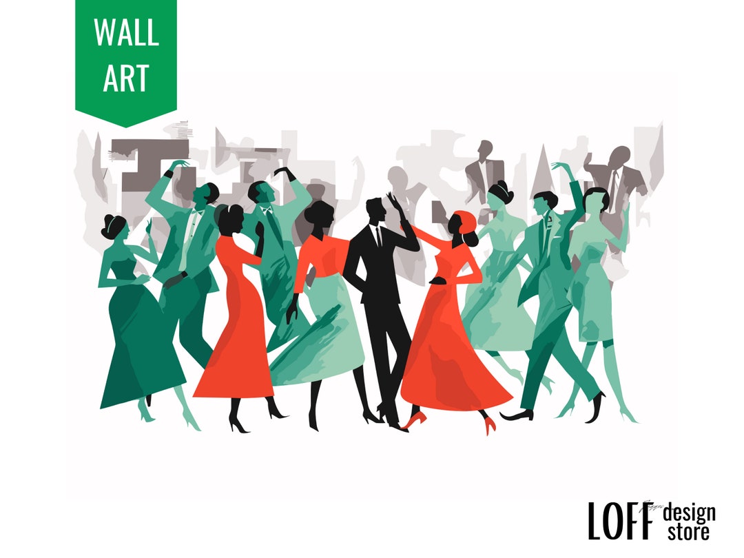 Swingin' Soirée Poster Jazz Party Poster Modernist - Etsy