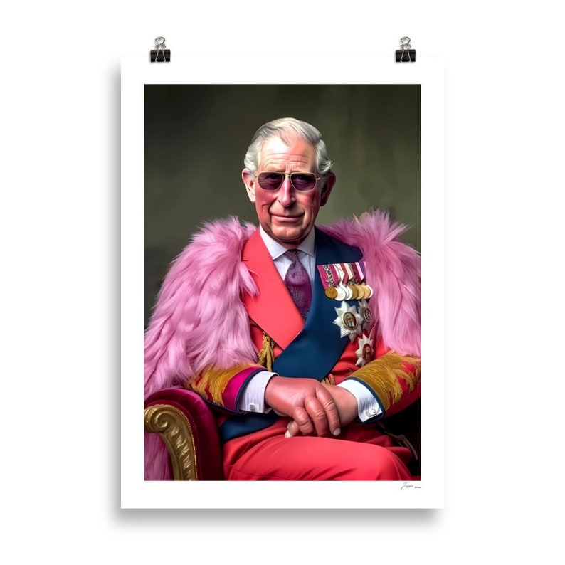 Poster cm King Charles Iii's ,summer Style, Coronation Art Print ...