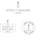 Simply Grown Logo, Custom Logo, Garden Logo, Plant Branding, Plant Logo ...