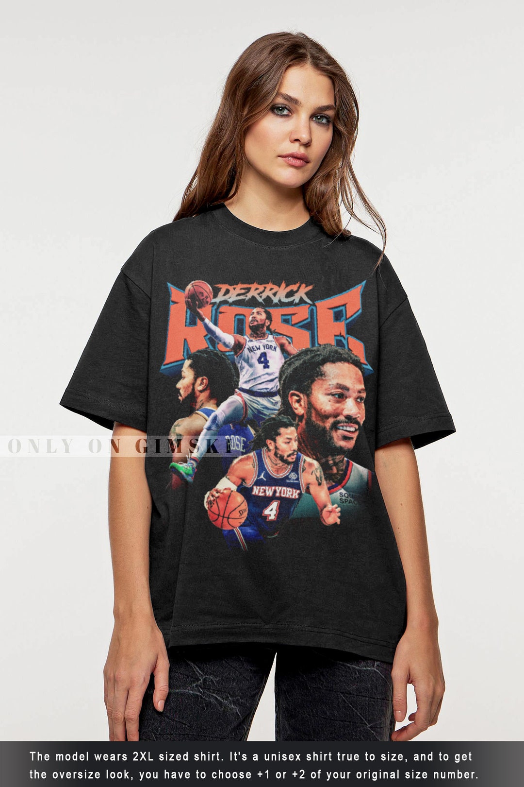 Derrick Rose Shirt Vintage Bootleg Graphic Tee Derrick Rose T-shirt ...