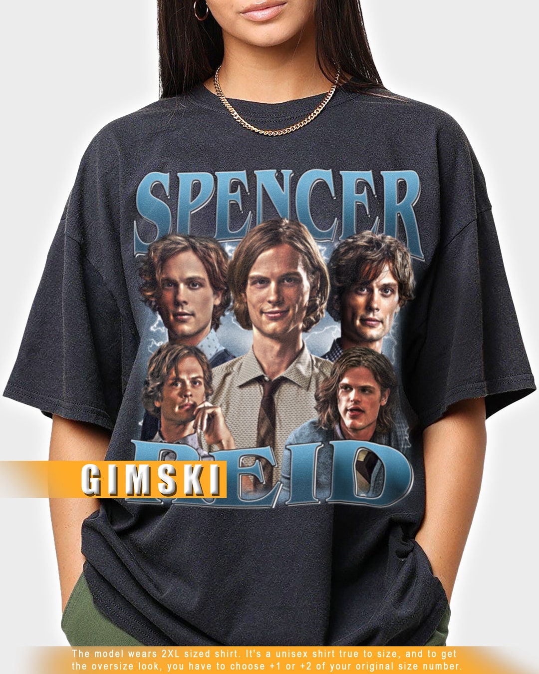 Limited Spencer Reid Shirt Vintage Bootleg Spencer Reid T-shirt Tee ...