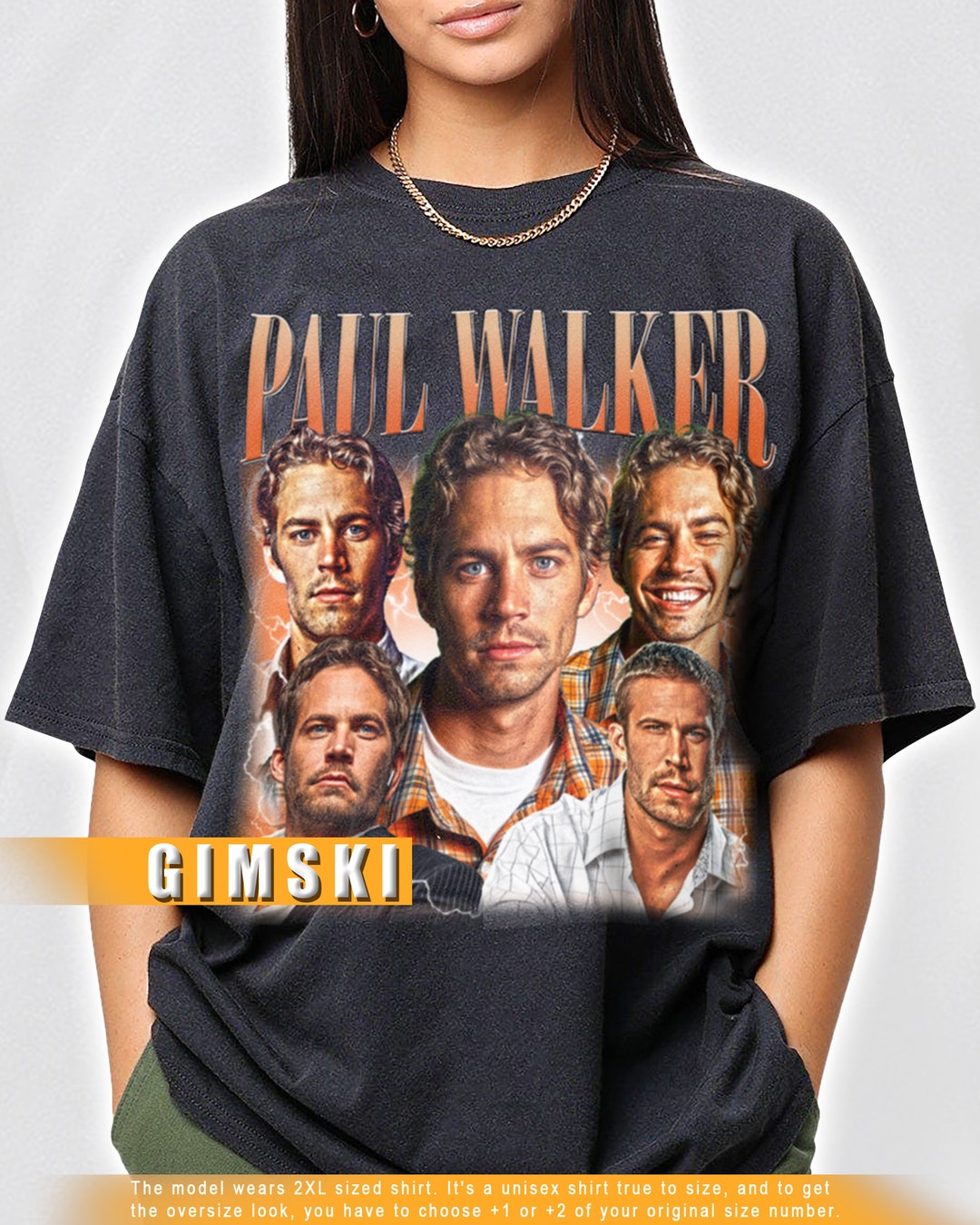 Limited Paul Walker Shirt Vintage Bootleg Paul Walker T-shirt Movie Tee ...