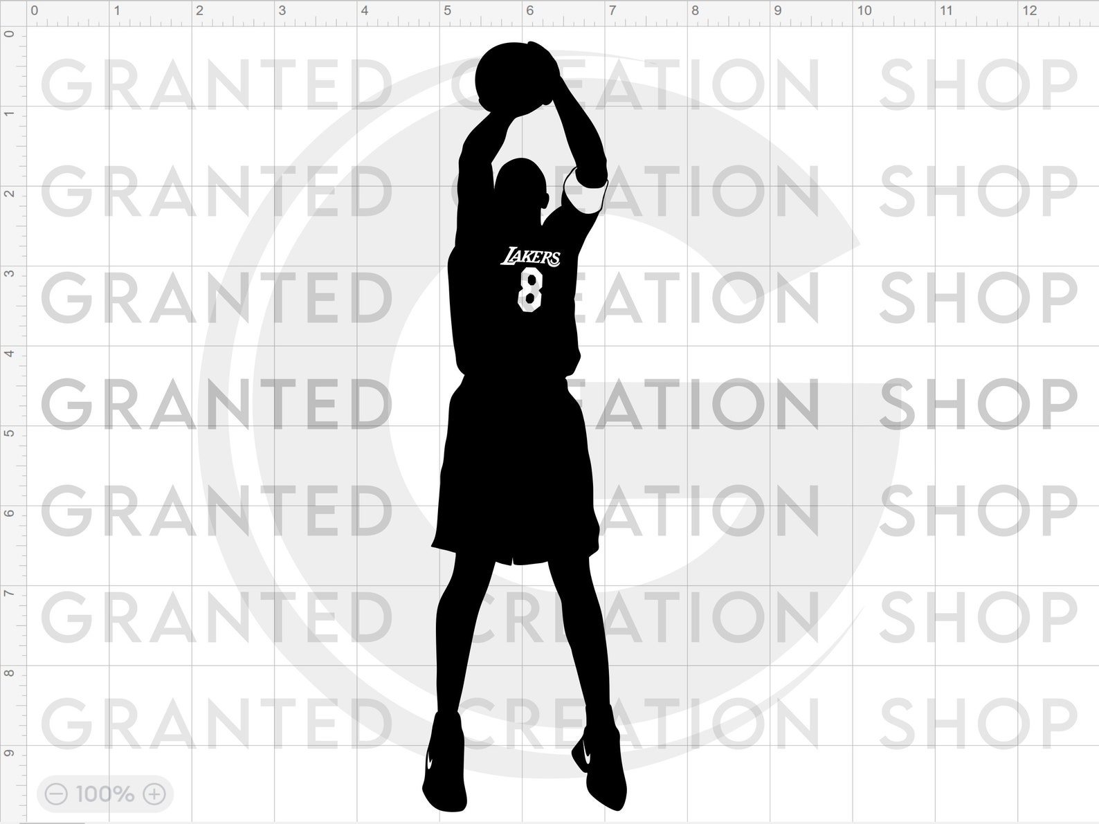 Kobe Bryant SVG DXF PNG Instant Download Cricut Silhouette Iron on Heat ...
