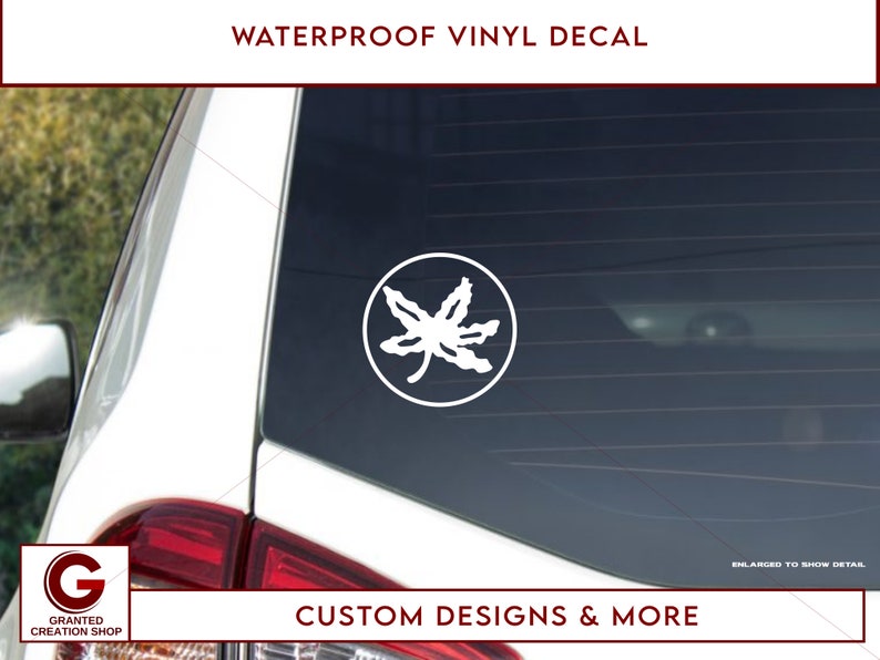 Buckeye Leaf Ohio Vinyl Decal Window Car Waterproof - Etsy