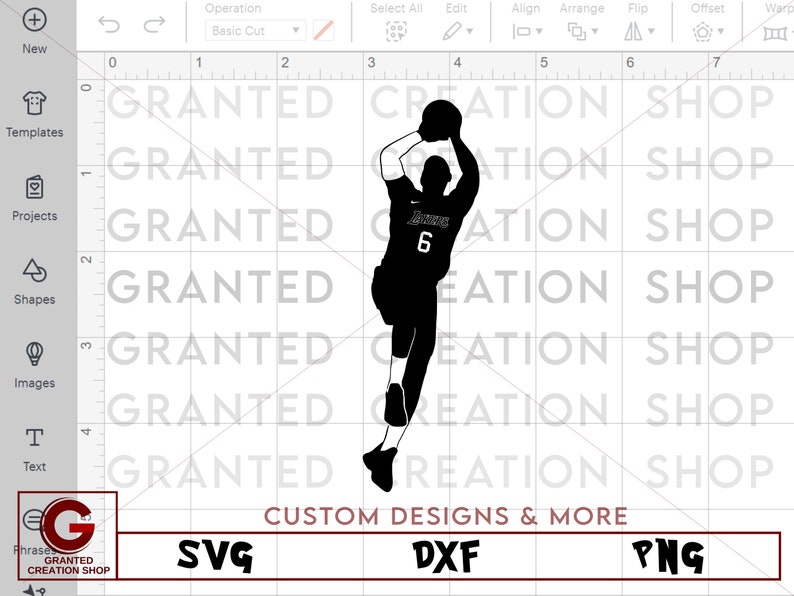 Lebron James SVG DXF PNG Instant Download Cricut Silhouette Iron on ...