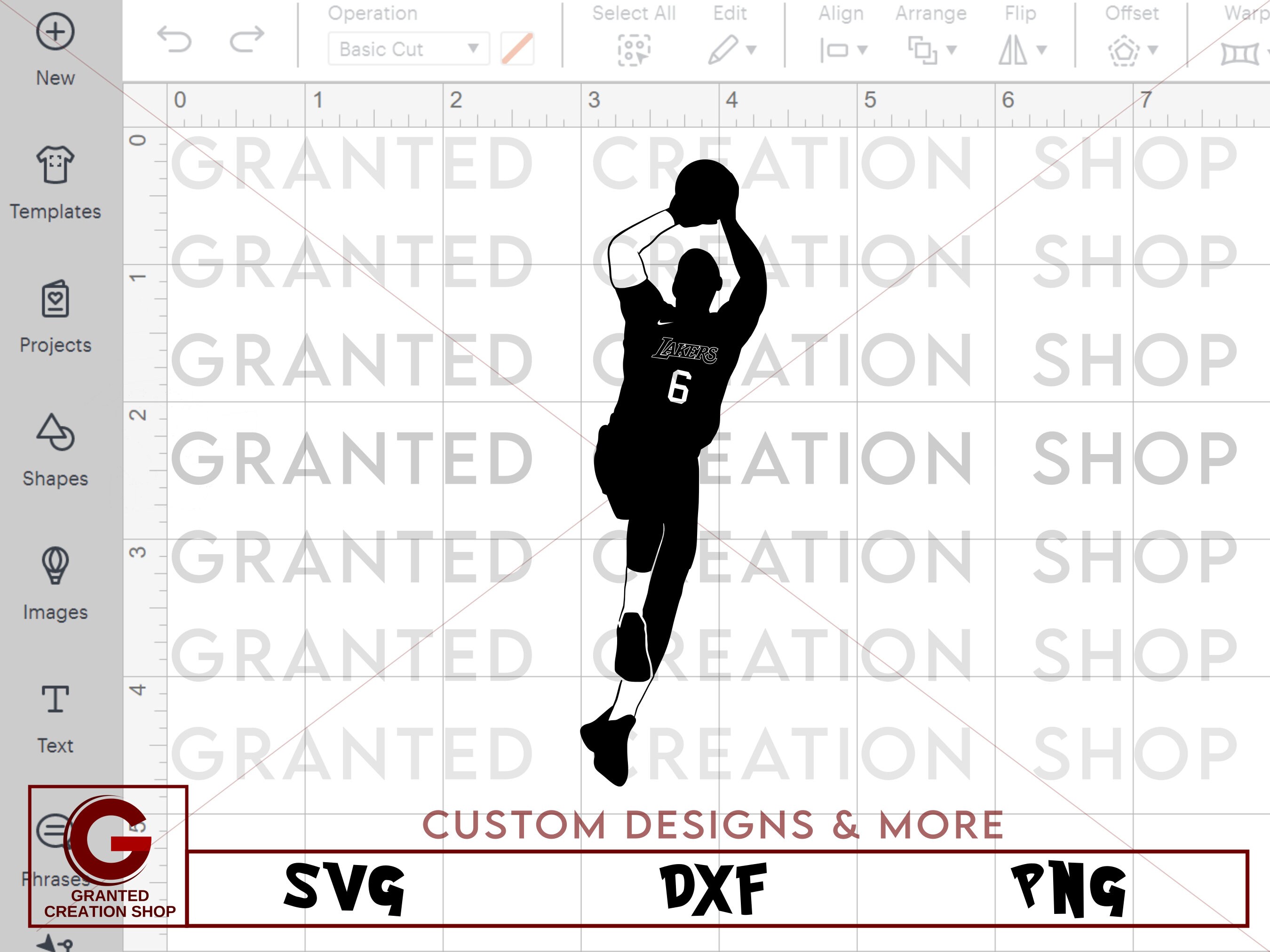 Lebron James SVG DXF PNG Instant Download Cricut Silhouette Iron on ...