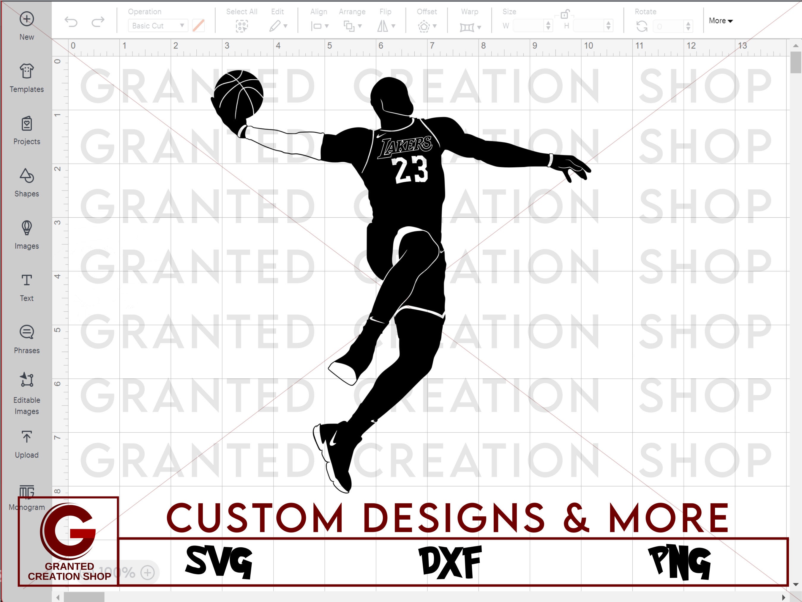 Lebron James SVG DXF PNG Instant Download Cricut Silhouette - Etsy