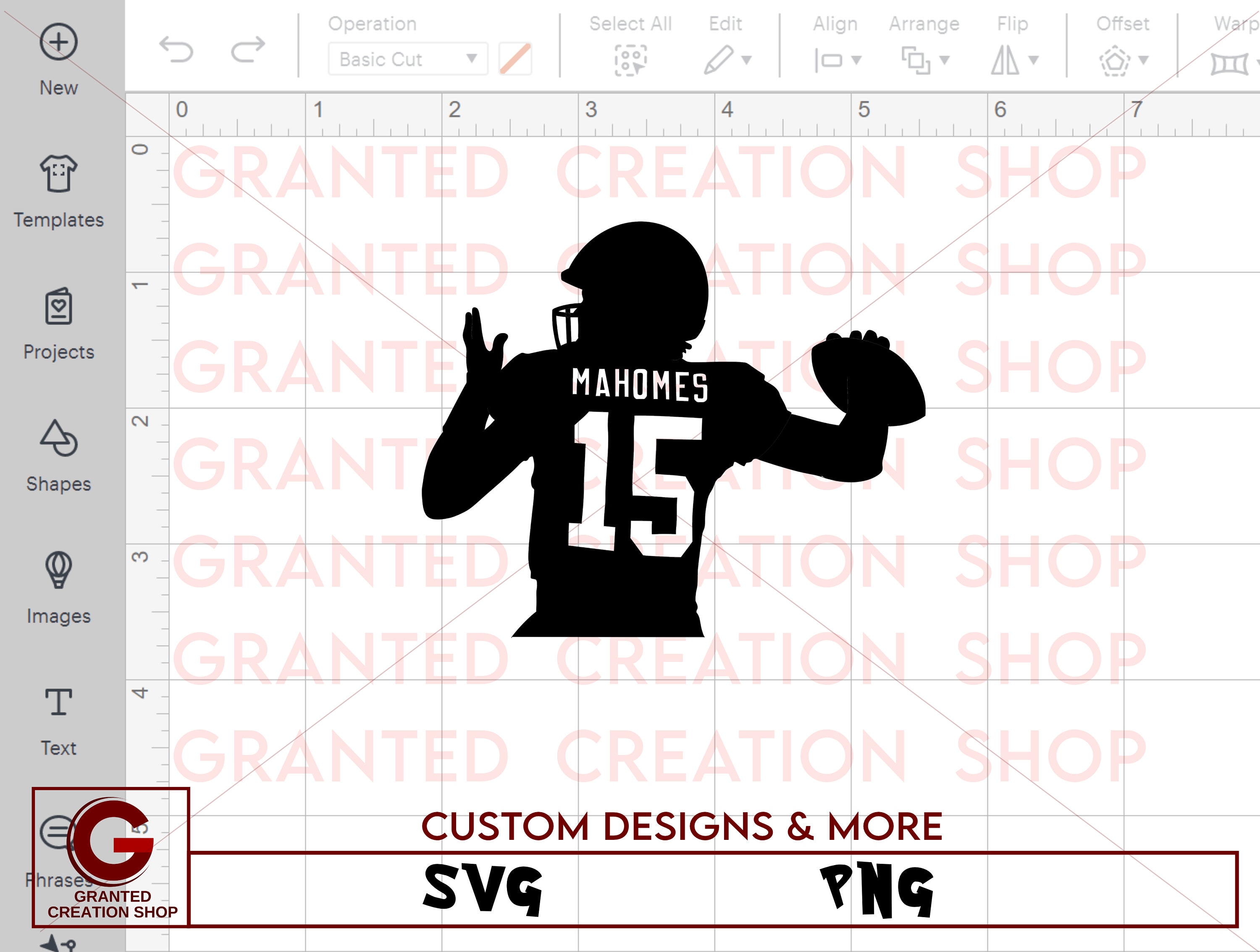 Patrick Mahomes SVG PNG Instant Download Cricut Silhouette Iron on Heat ...