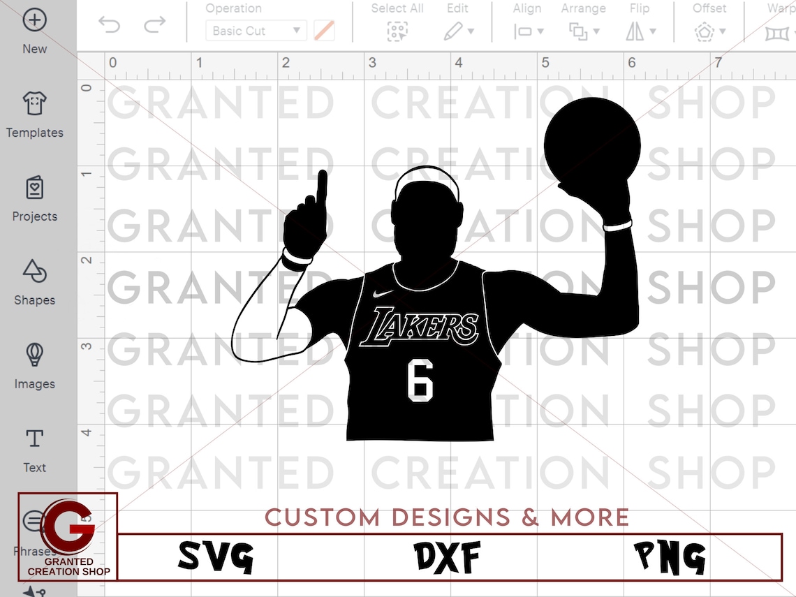 Lebron James SVG DXF PNG Instant Download Cricut Silhouette Iron on ...