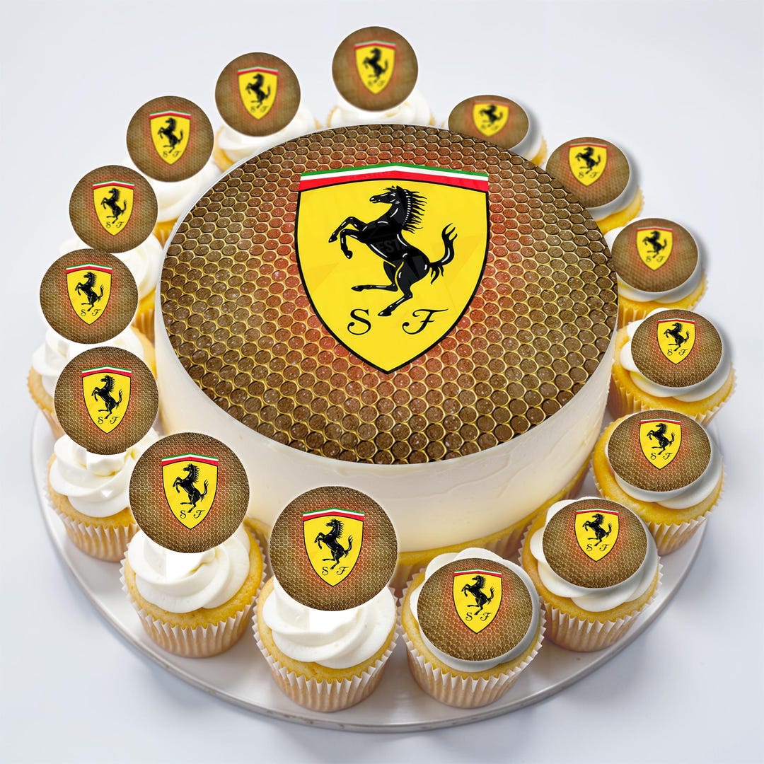 Scuderia Ferrari Formula 1 Racing Team Sports Emblem Logo Printed ...