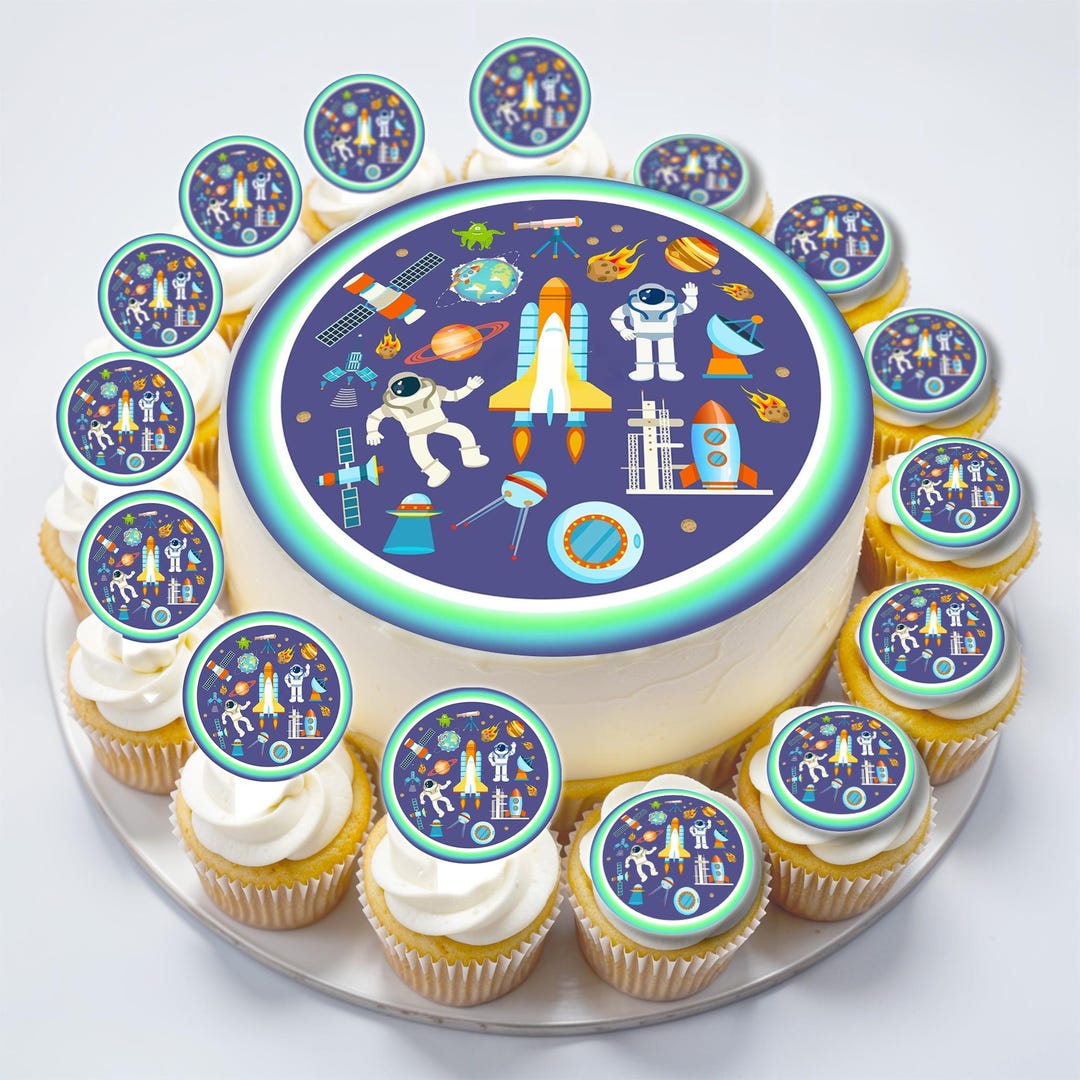 Space Shuttle Nasa Astronauts Planets Rockets Printed Customisable ...