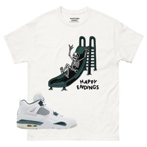 Jordan 4 Seafoam Unisex Tshirt happy Endings Clothes to Match Sneakers Etsy UK
