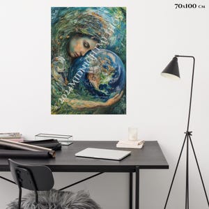 Gaia (gaea) Art Print: Greek Goddess, Primordial Earth Mother ...