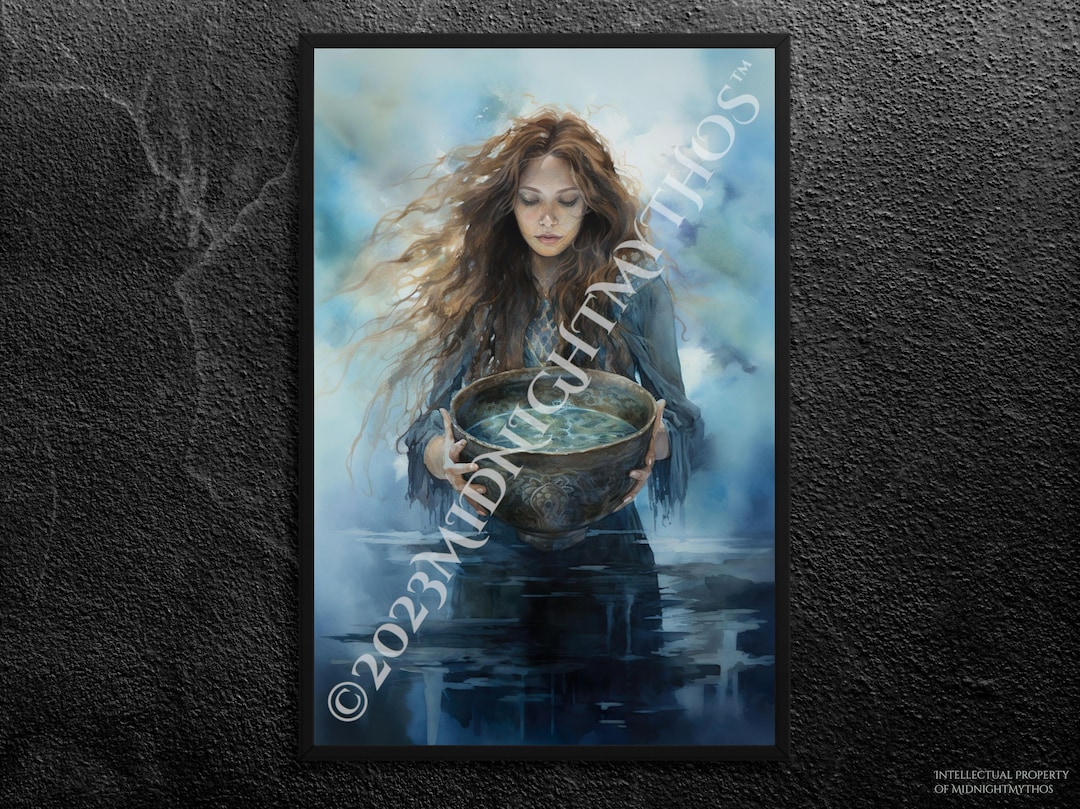 Danu Goddess Print: Irish Mythology Wall Art, Water of Life - Etsy