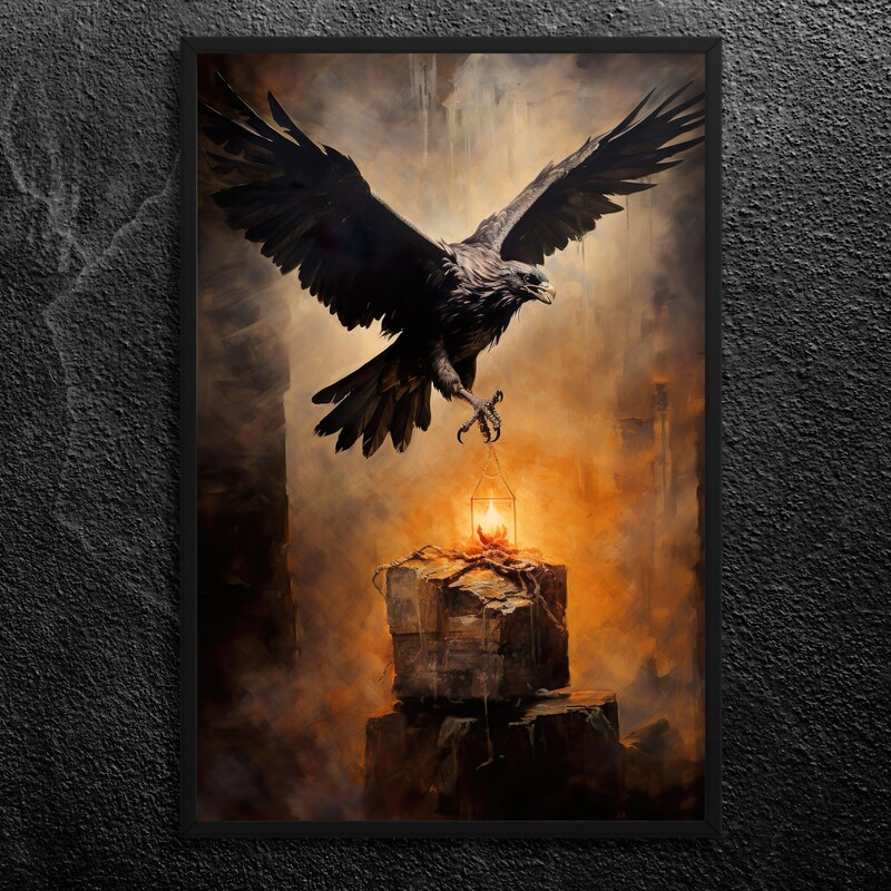 Raven Steals the Sun - Etsy