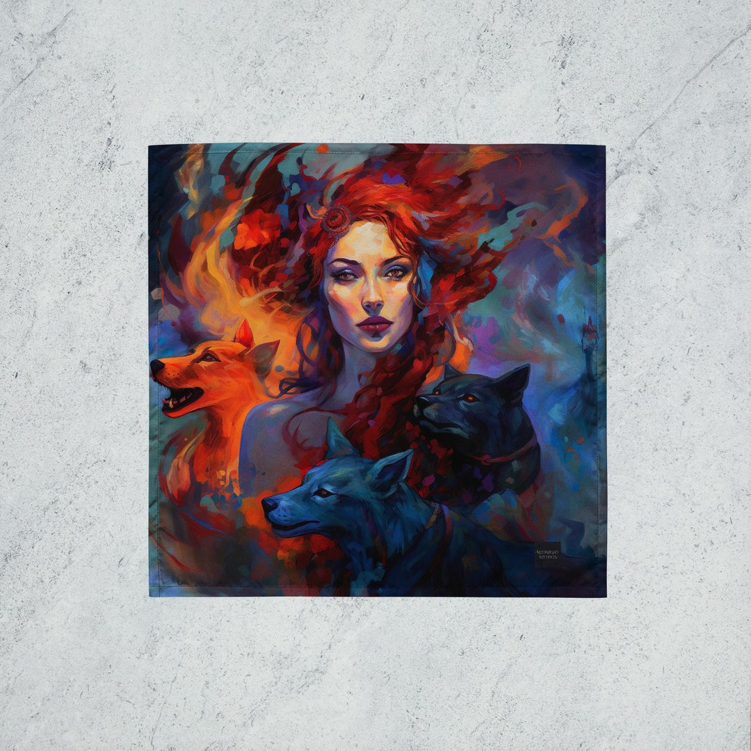 Hecate Altar Cloth: Goddess of Witchcraft, Magic, and the Underworld ...