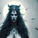 Hecate Portrait Goddess of the Underworld in Moonlit Forest - Etsy