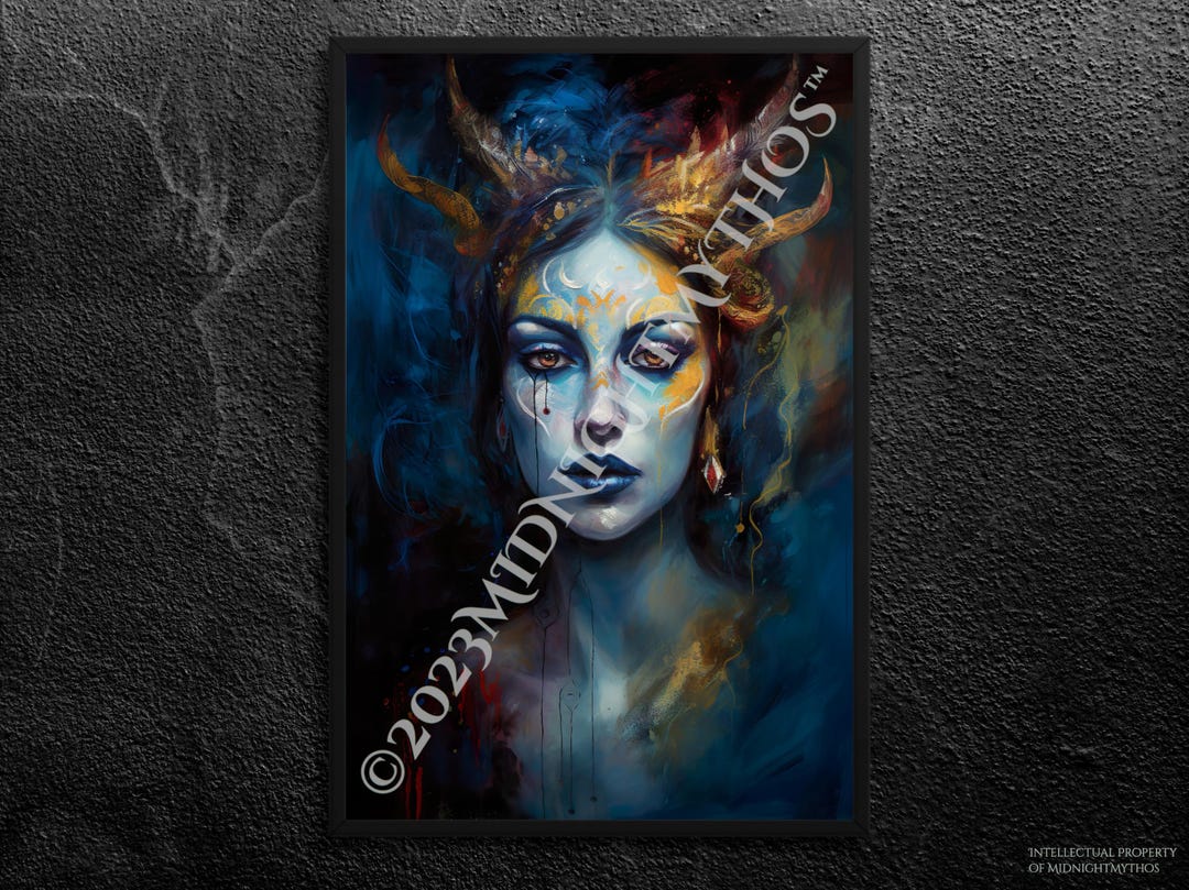 Lilith Art Print: Night Goddess, Mesopotamia and Sumerian Mythology ...