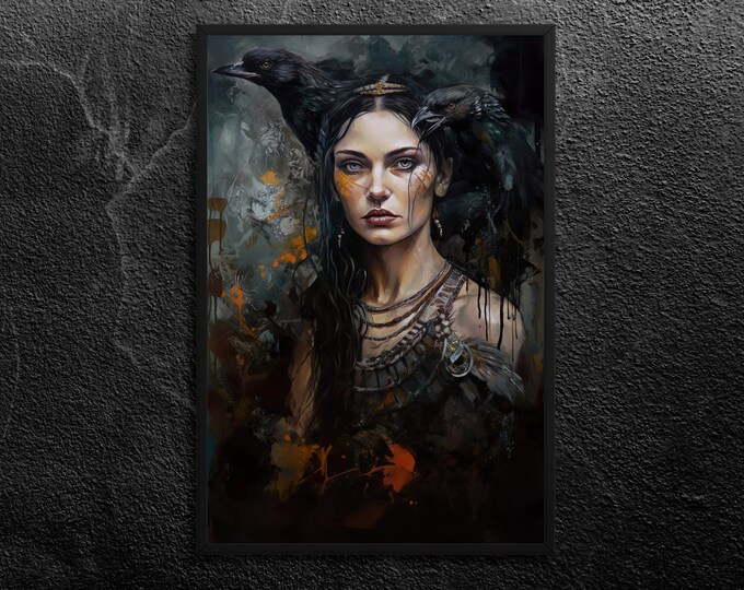 Morrigan Prayer Card - Etsy